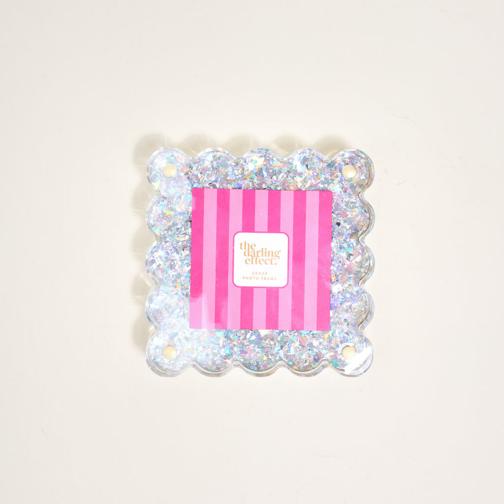 Silver Glitter Little Moments Acrylic Picture Frame – The Darling Effect