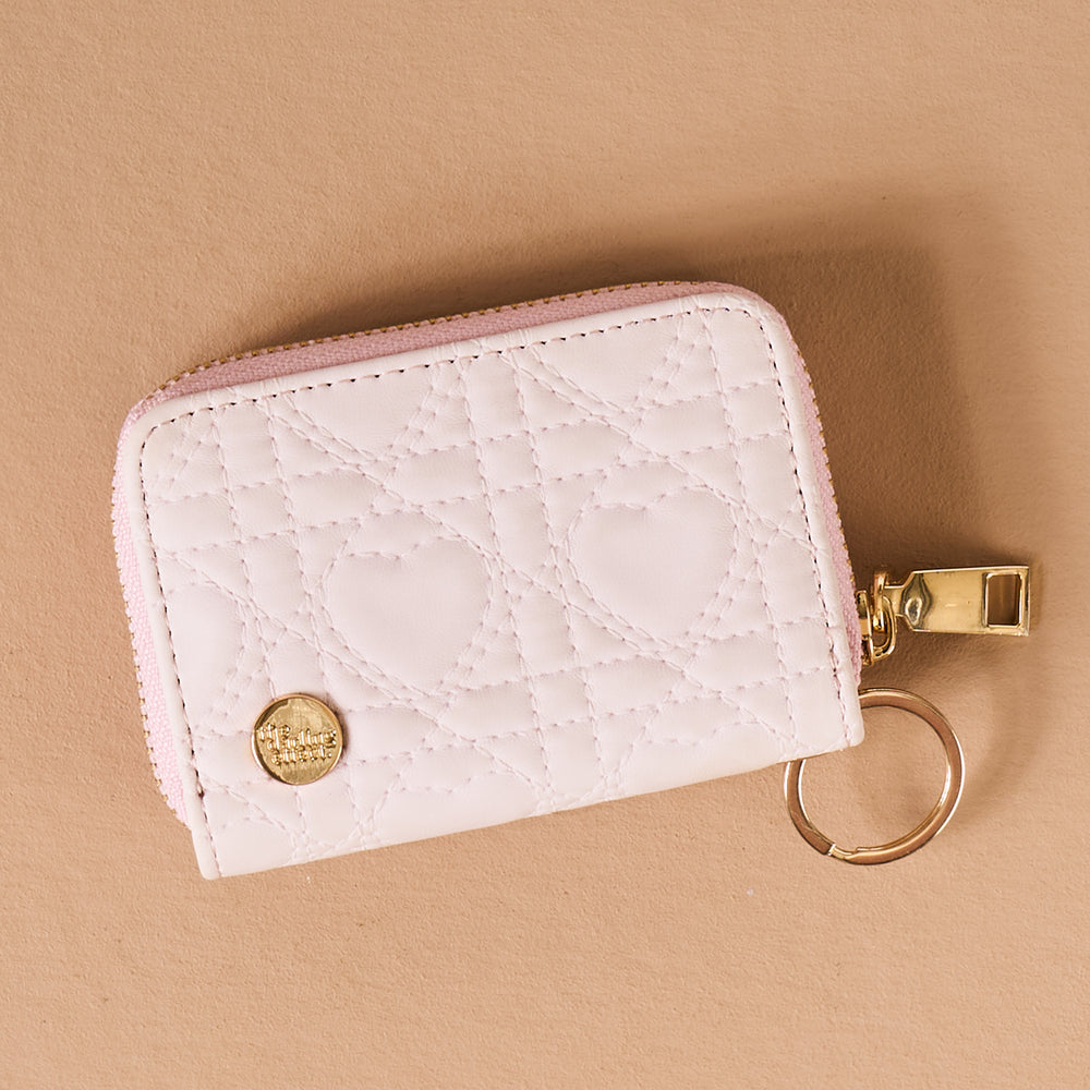 Blush Hearts Zip Around Wallet – The Darling Effect
