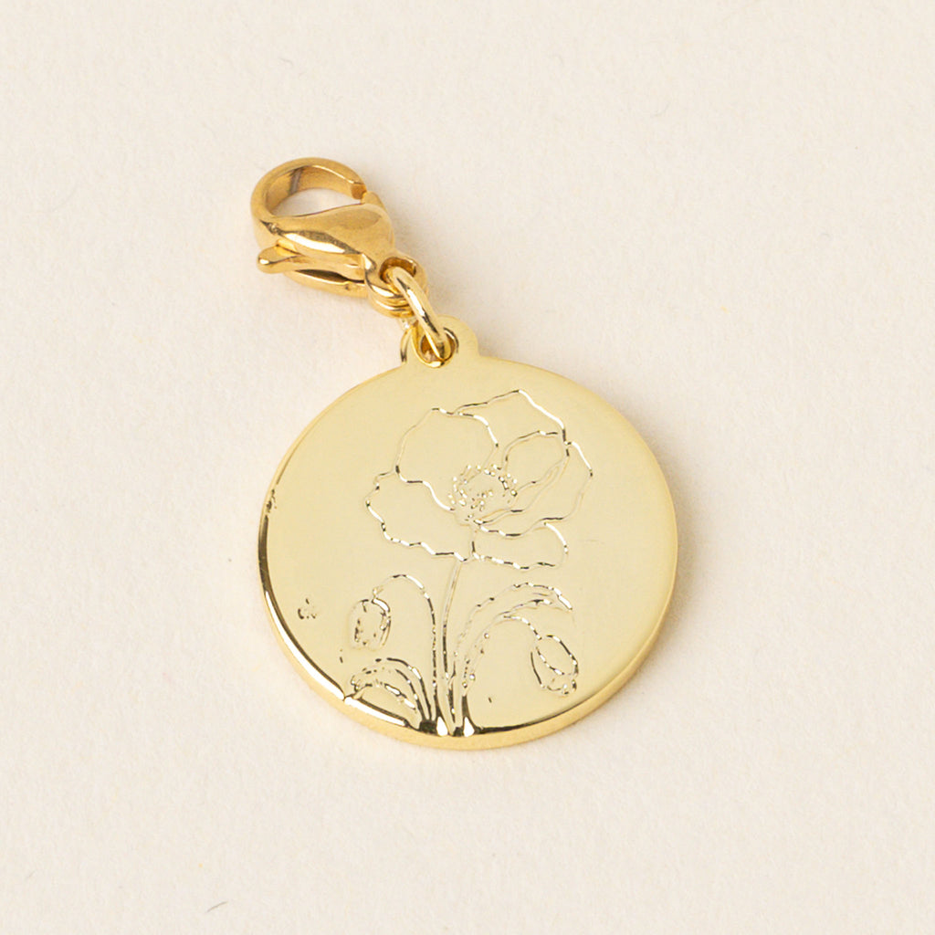 August Jewelry Birth Flower Charm Gold – The Darling Effect
