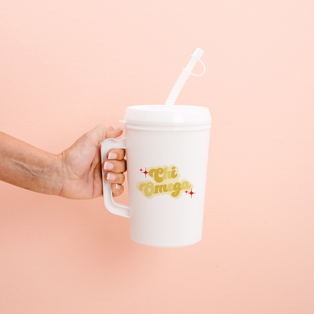 Chi Omega 22oz Retro Sparkle Mega Mug – The Darling Effect