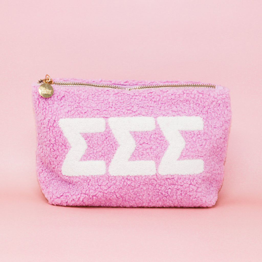 Sigma Sigma Sigma Teddy Letter Pouch Lilac – The Darling Effect