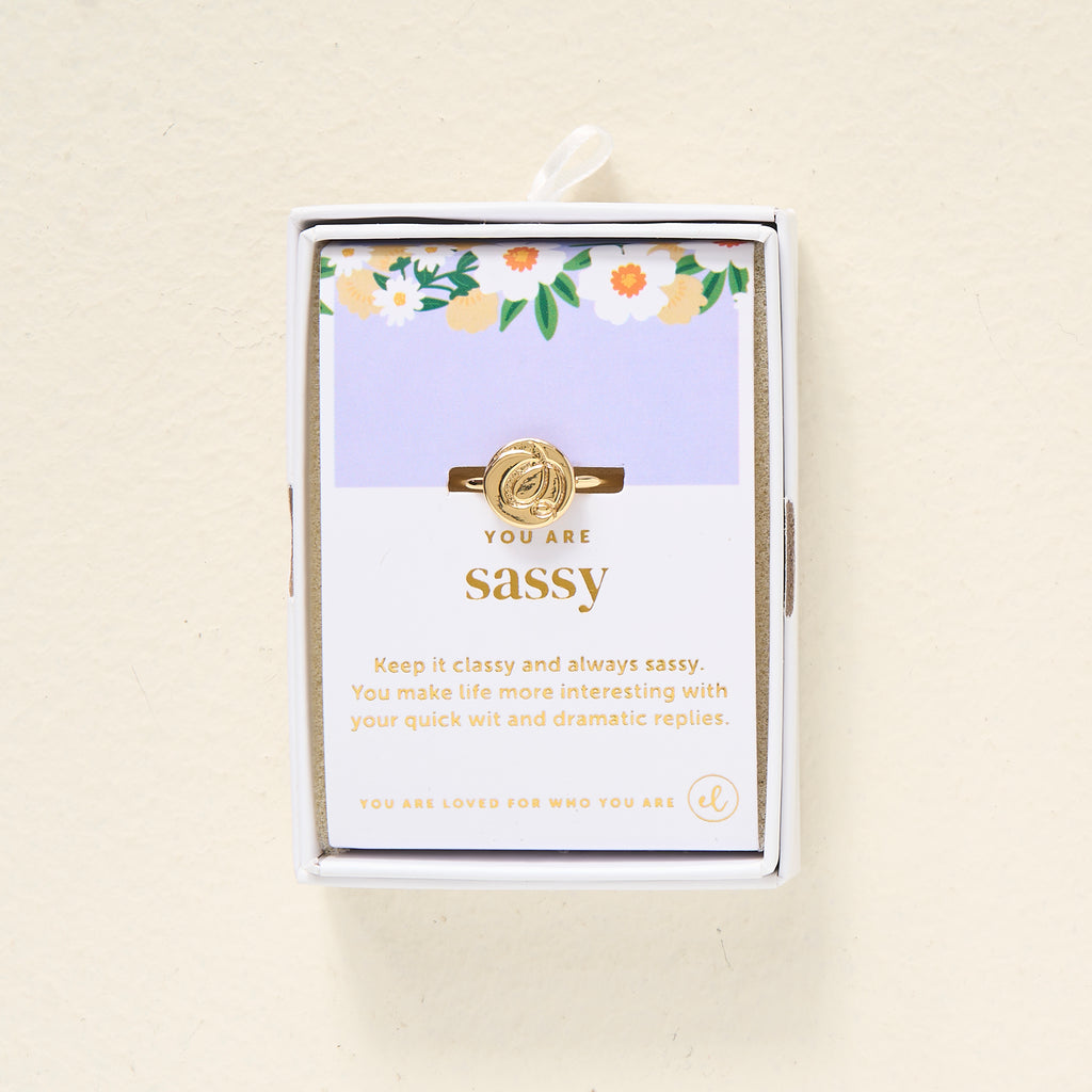 You Are Sassy Adjustable Ring – The Darling Effect